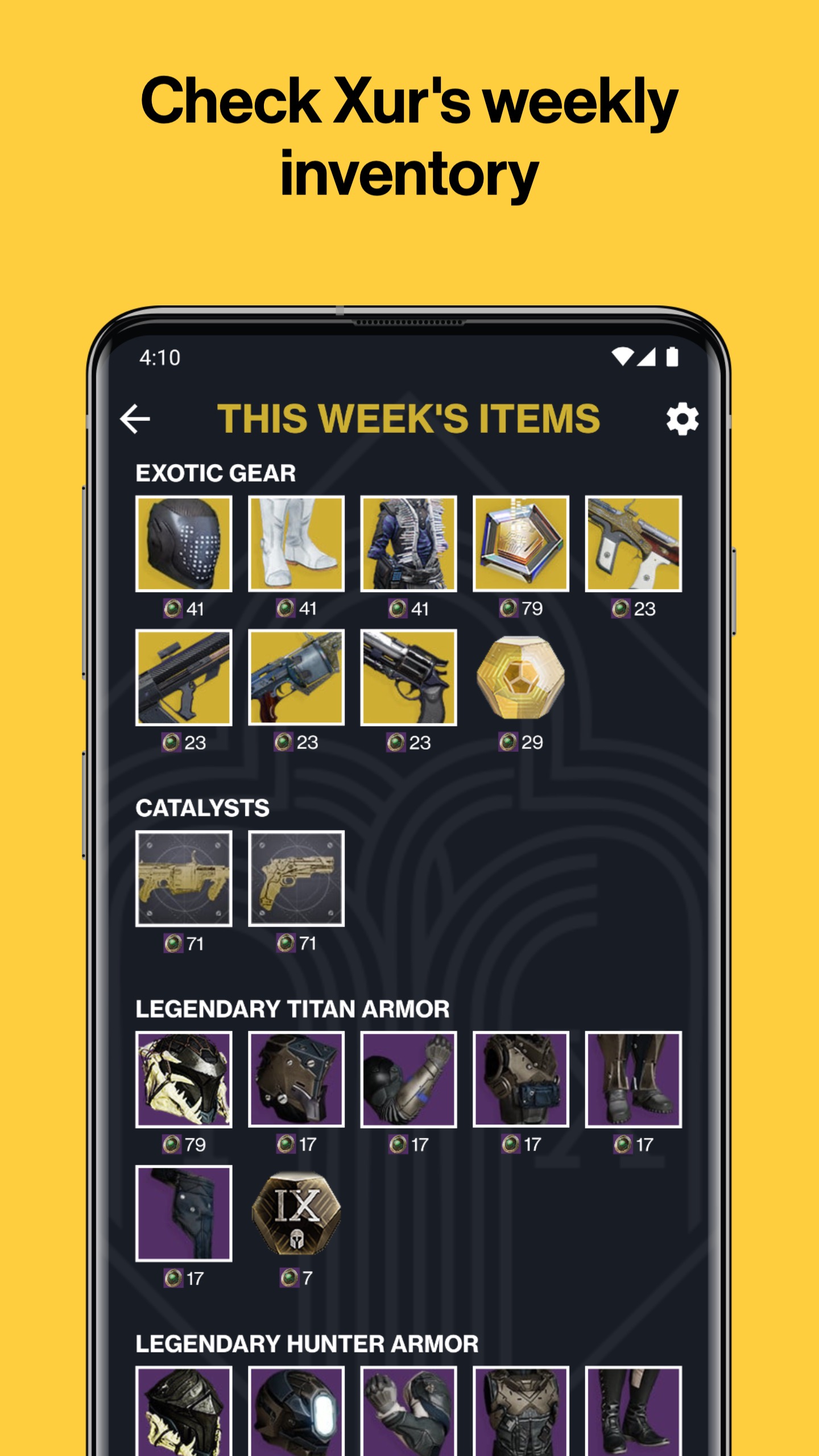 Xur Alert — Your ultimate guide to tracking Xur’s inventory and more ...